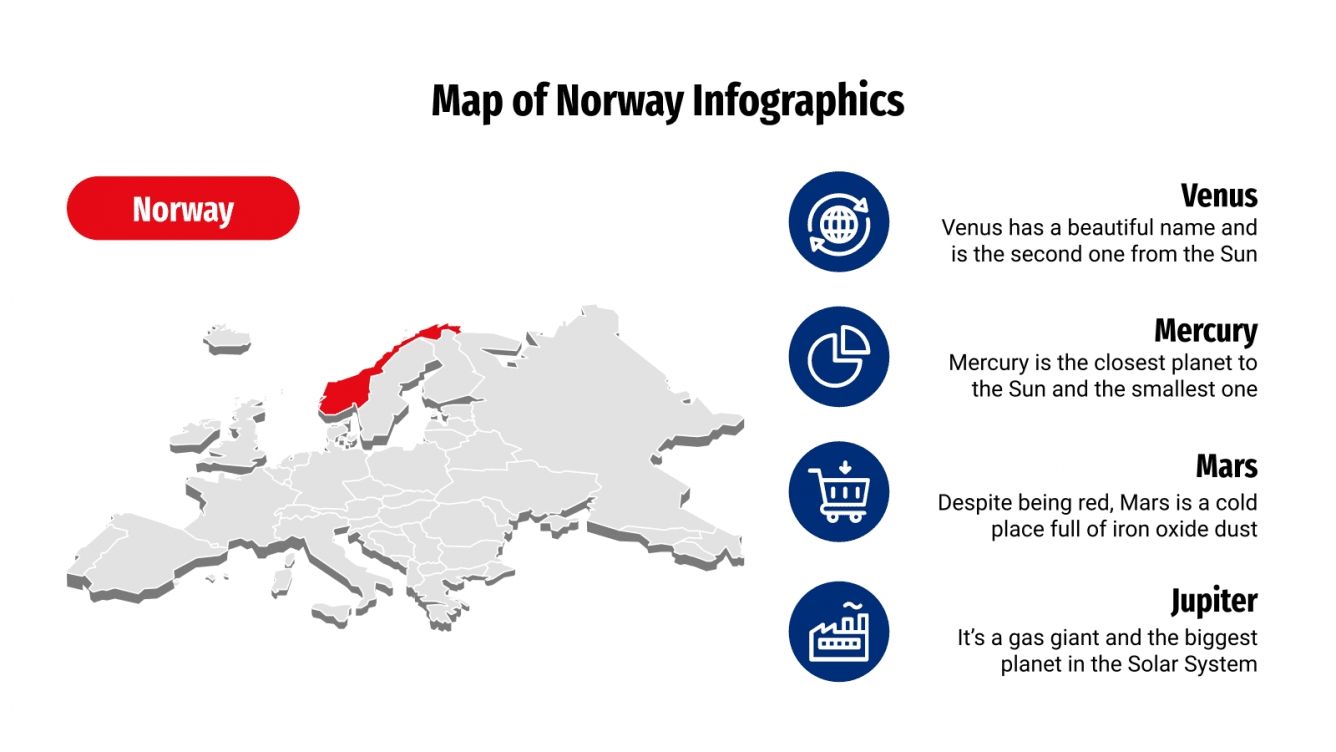 Map of Norway Infographics for Google Slides and PowerPoint