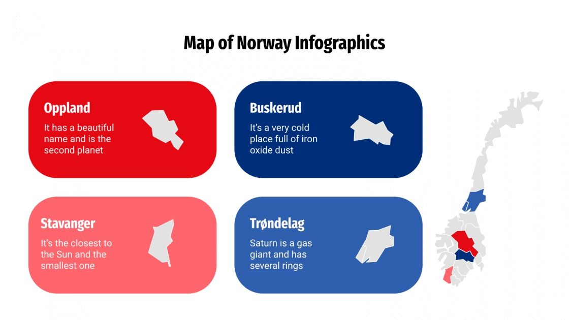 Map of Norway Infographics for Google Slides and PowerPoint