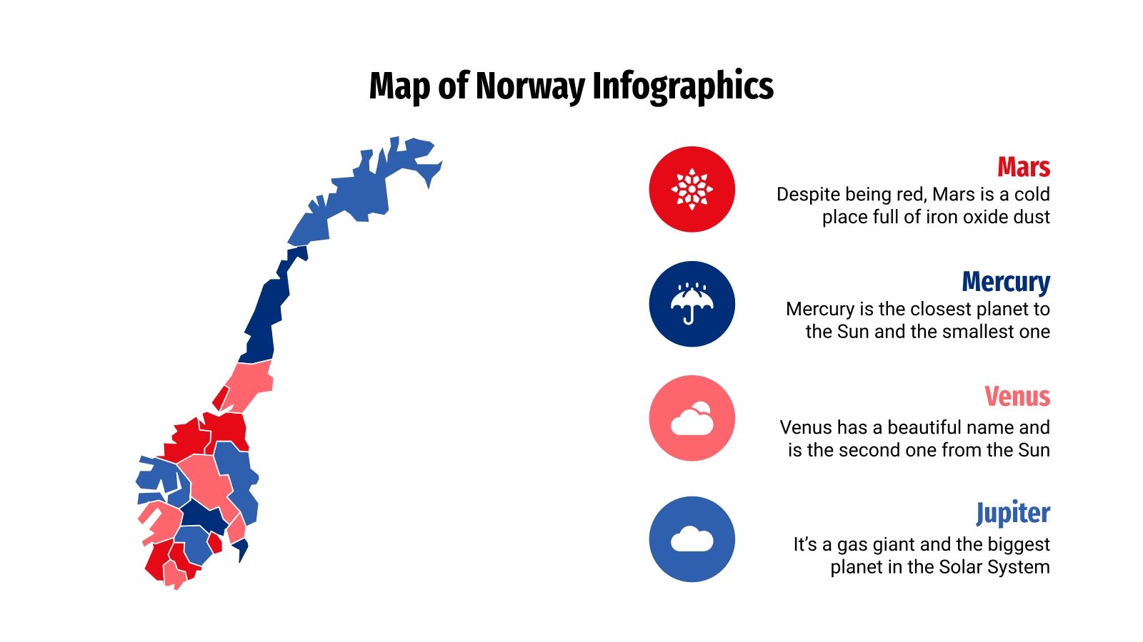 Map of Norway Infographics for Google Slides and PowerPoint