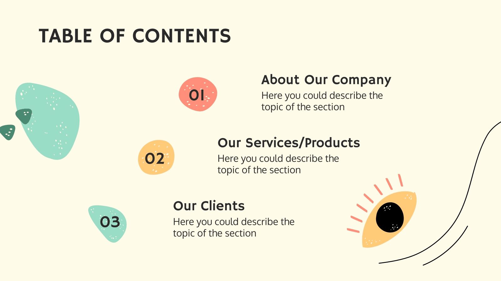 Museum Company Profile Google Slides and PPT templates