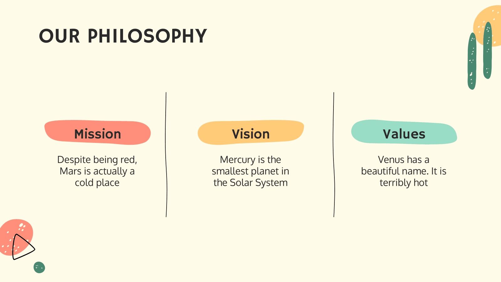 Museum Company Profile Google Slides and PPT templates