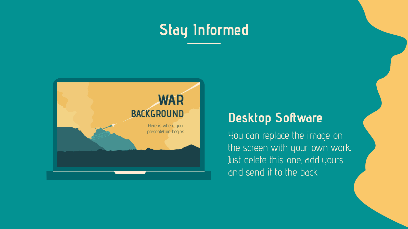 War Background Google Slides theme and PPT template