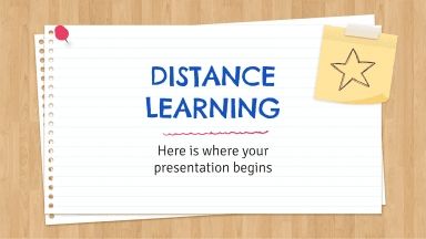 Distance Learning Google Slides theme and PowerPoint template