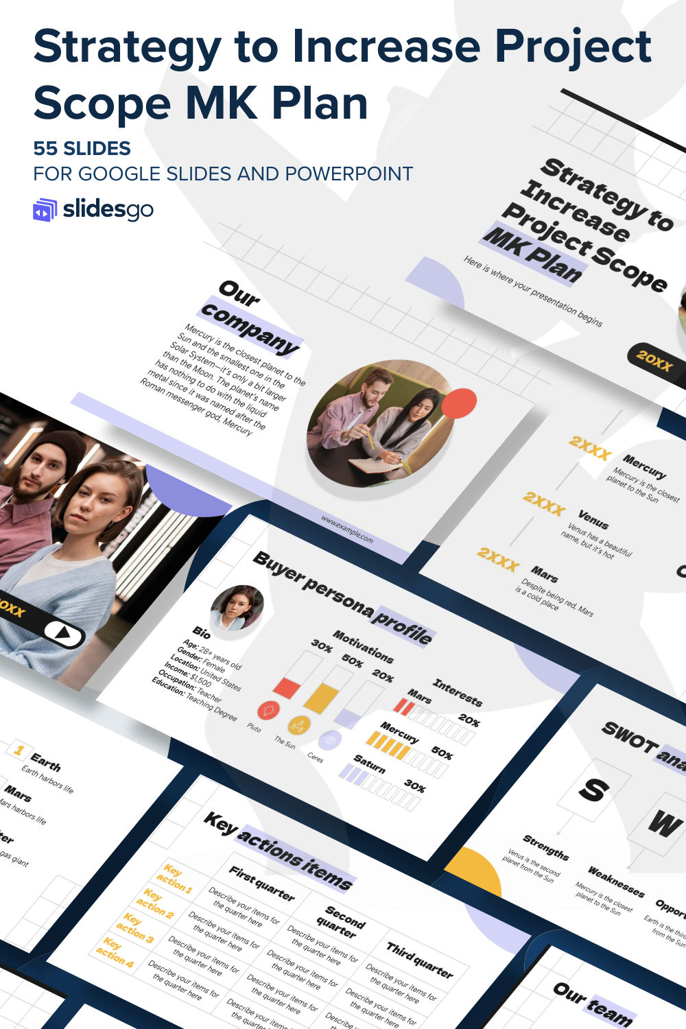 Strategy to Increase Project Scope MK Plan | Google Slides