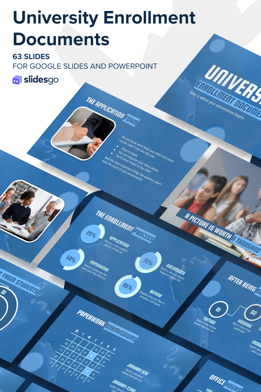 University Enrollment Documents | Google Slides & PowerPoint