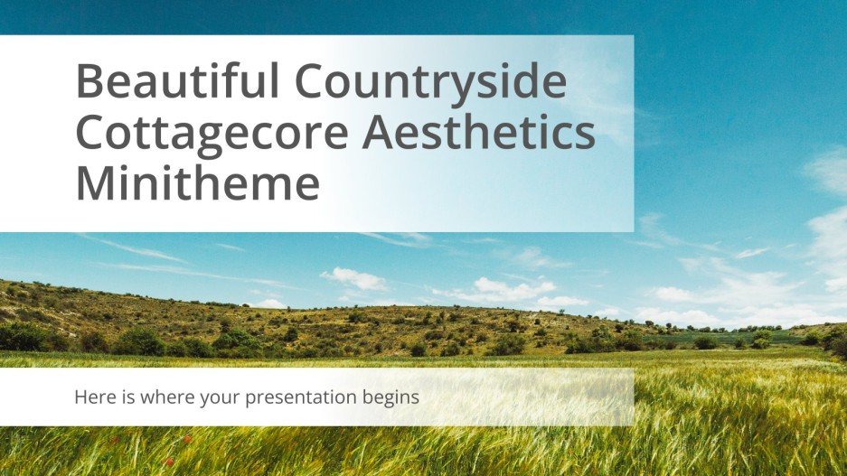 Beautiful Countryside Cottagecore Aesthetics Minitheme
