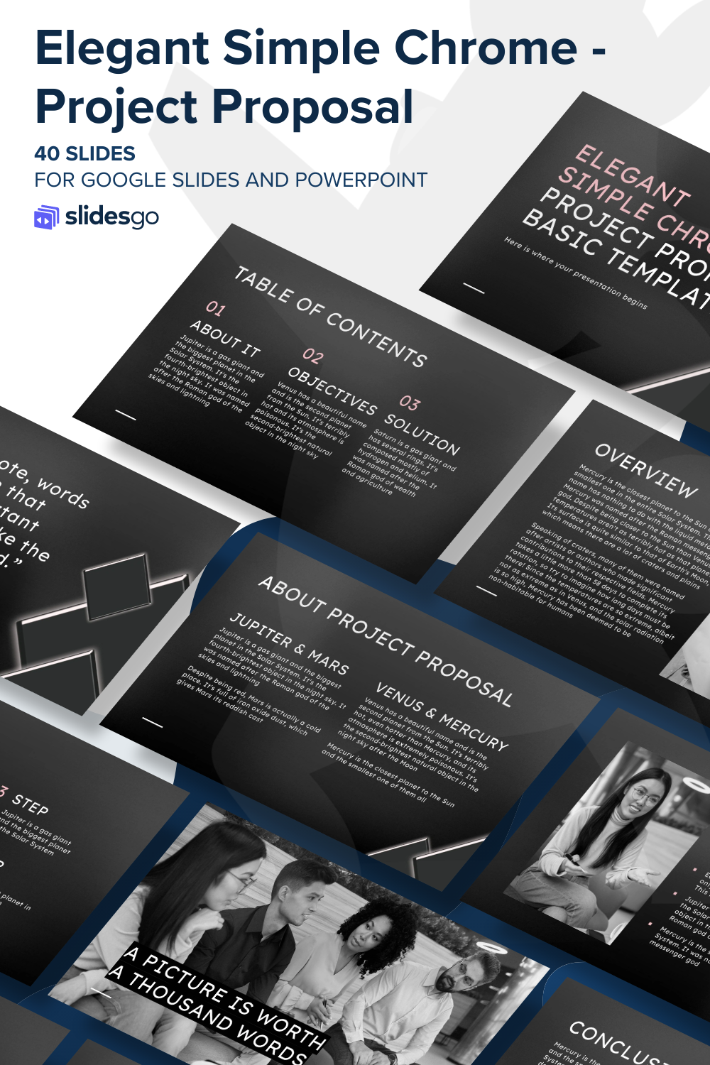 Elegant Simple Chrome - Project Proposal Basic Template