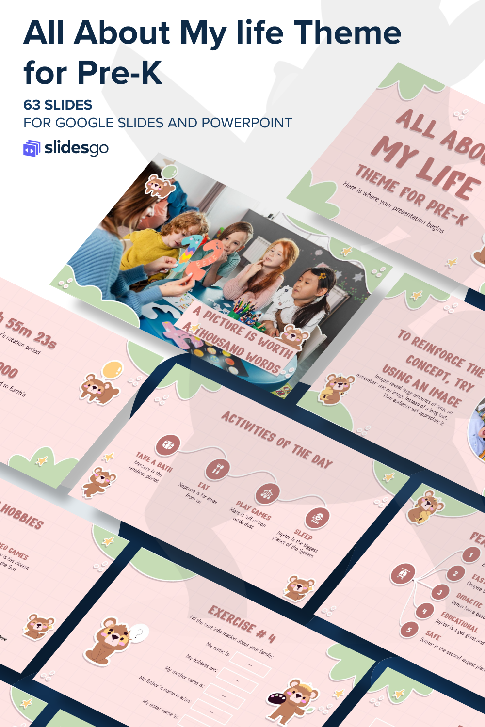 All About My life Theme for Pre-K | Google Slides & PPT