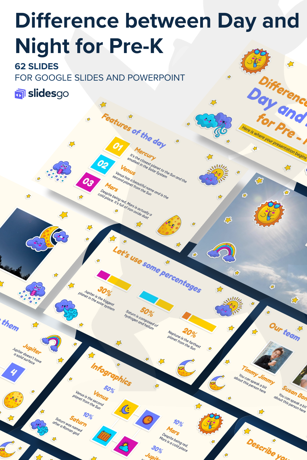 Difference between Day and Night for Pre-K | Google Slides