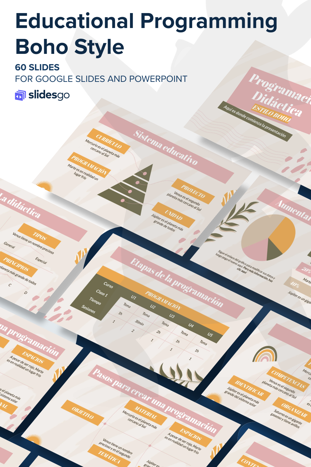 Educational Programming Boho Style | Google Slides & PPT