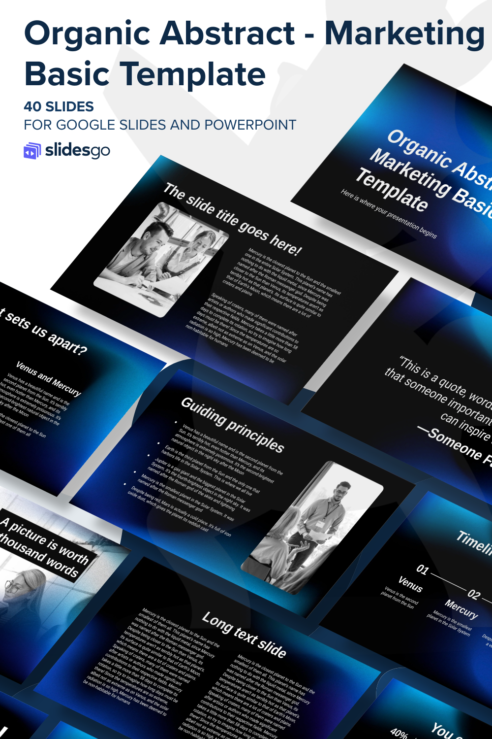 Organic Abstract Marketing Basic Template | Google Slides