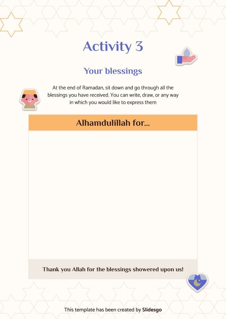 Fichas de actividades sobre el Islam| Google Slides y PPT