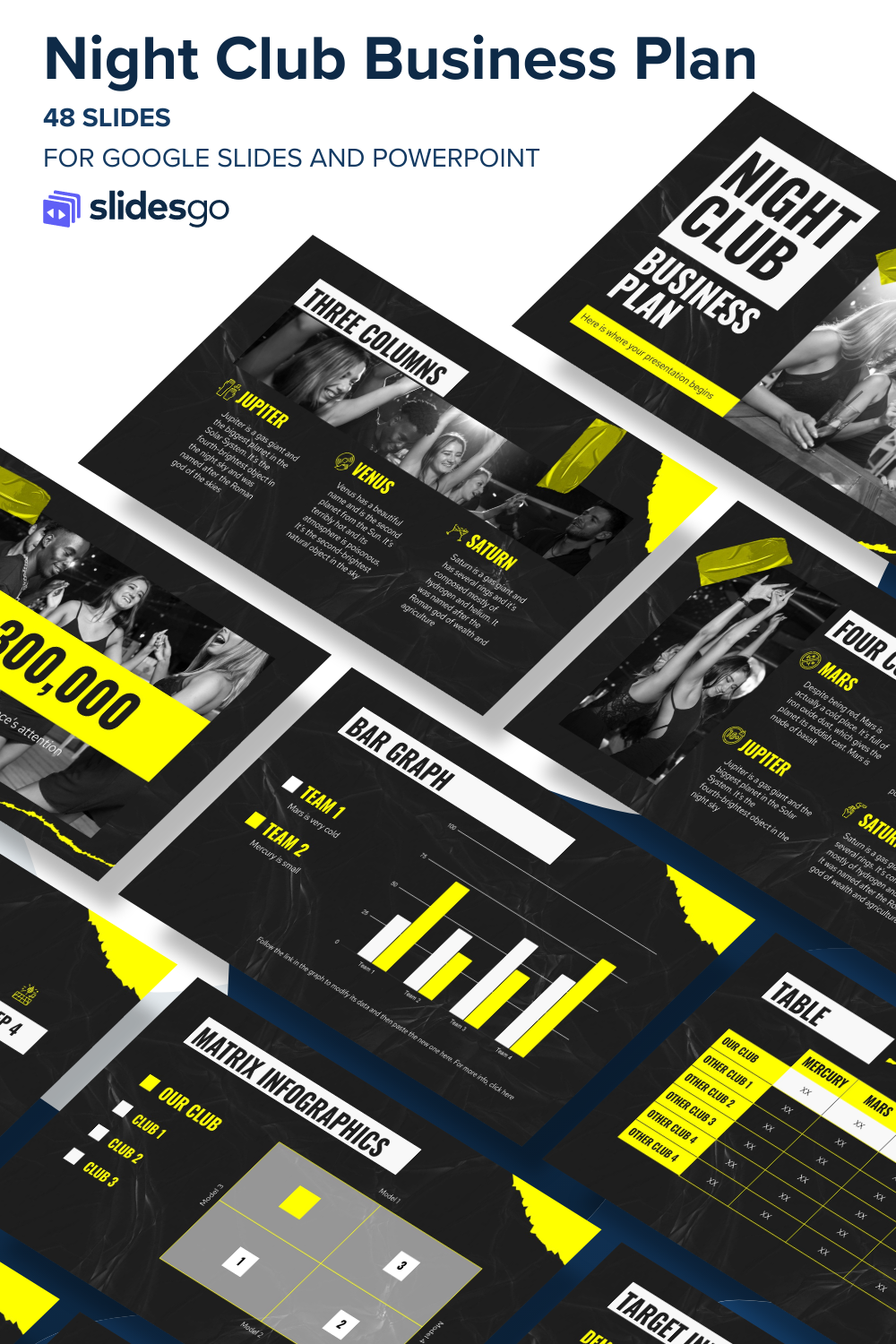 Night Club Business Plan | Google Slides & PowerPoint