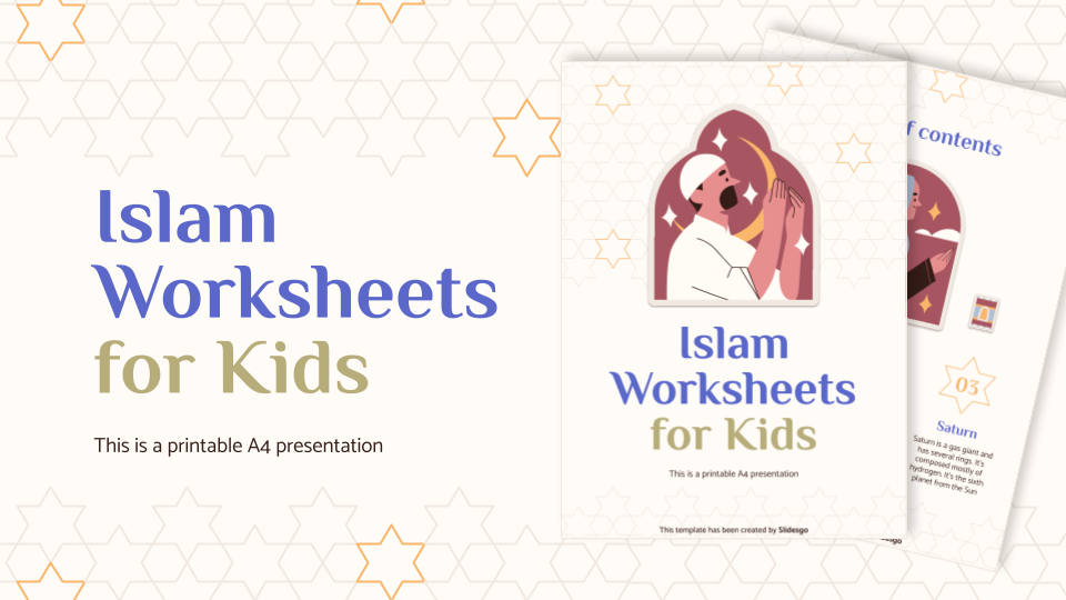 Fichas de actividades sobre el Islam| Google Slides y PPT