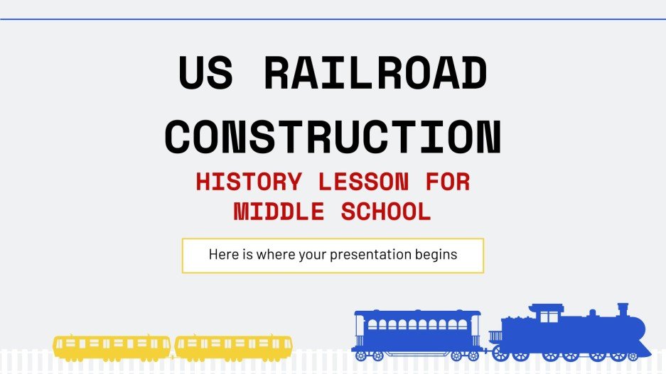US Railroad Construction History Lesson for Middle School