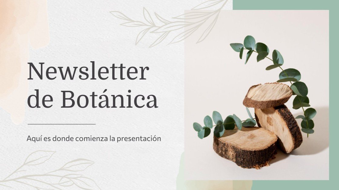 Botanical Newsletter | Google Slides & PPT