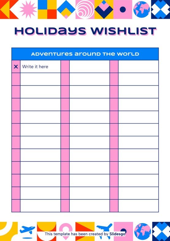 Holidays Wishlist | Google Slides & PowerPoint