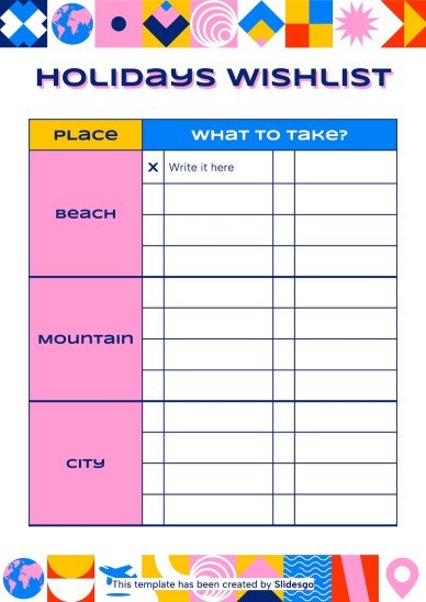 Holidays Wishlist | Google Slides & PowerPoint