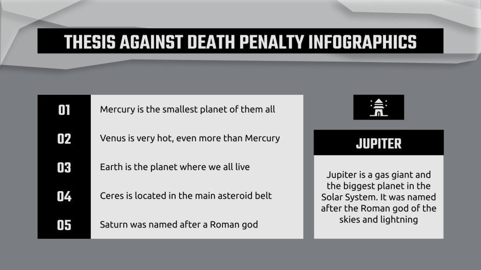 Thesis Statement Against Death Penalty Infographics