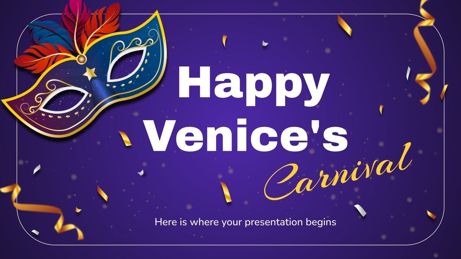 Plantillas gratis de Carnaval para Google Slides y PowerPoint