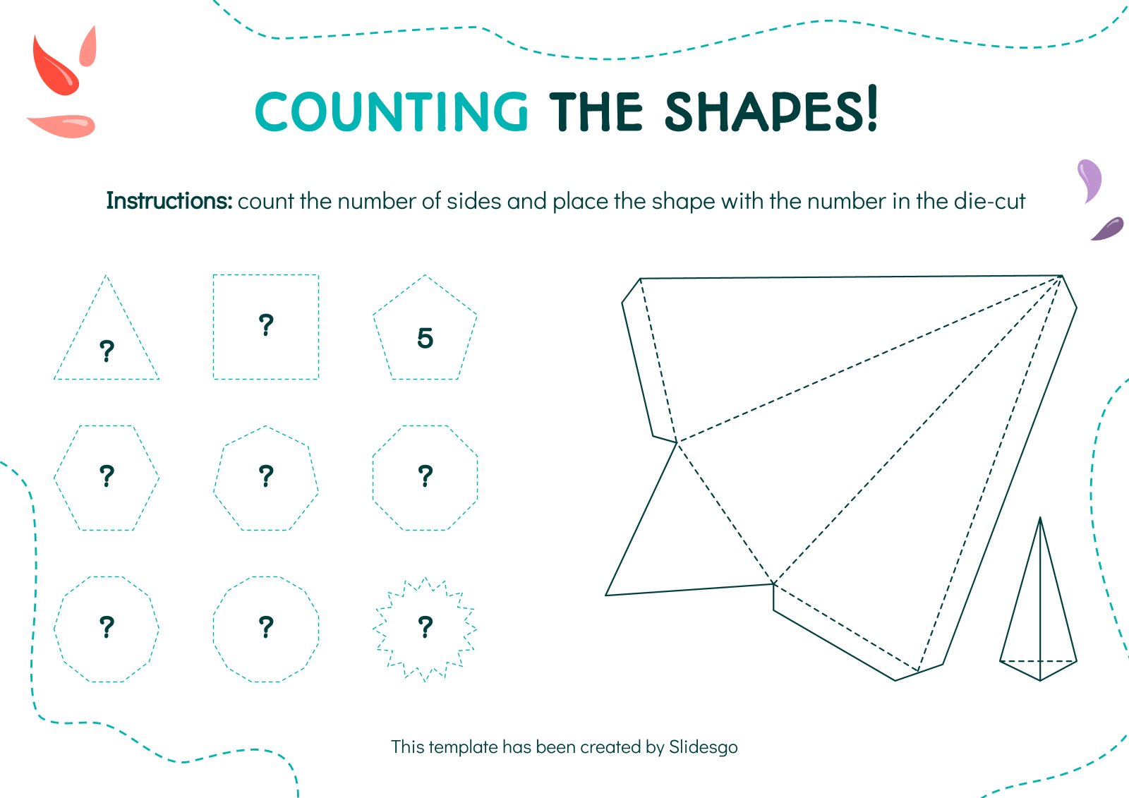 Formes géométriques 3D pour l'élémentaire | Google Slides