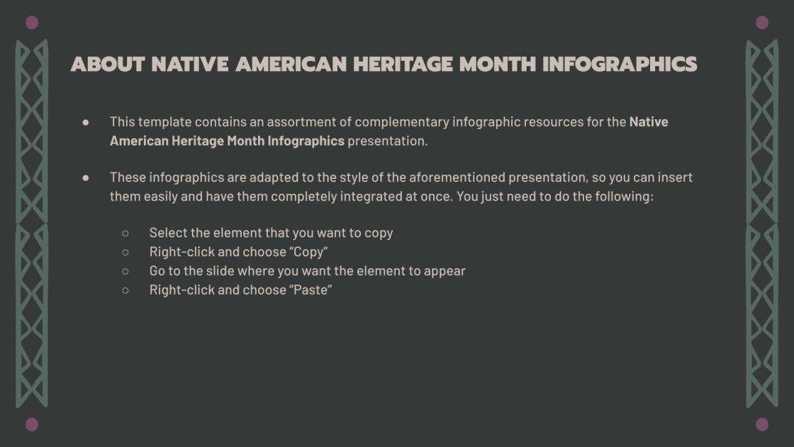 Native American Heritage Month Infographics | Google Slides
