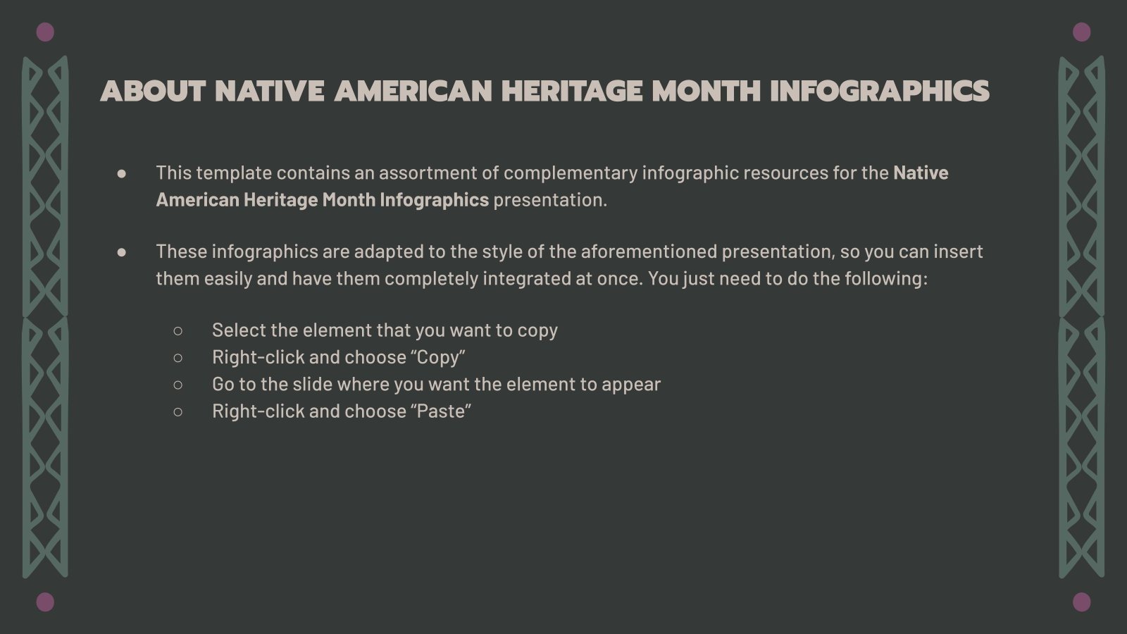 Native American Heritage Month Infographics | Google Slides