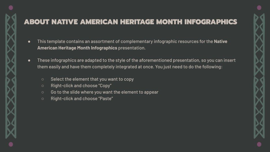 Native American Heritage Month Infographics | Google Slides
