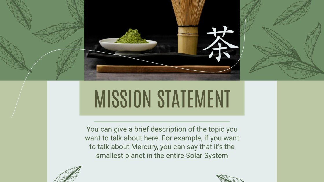Matcha Tea Shop | Google Slides & PowerPoint