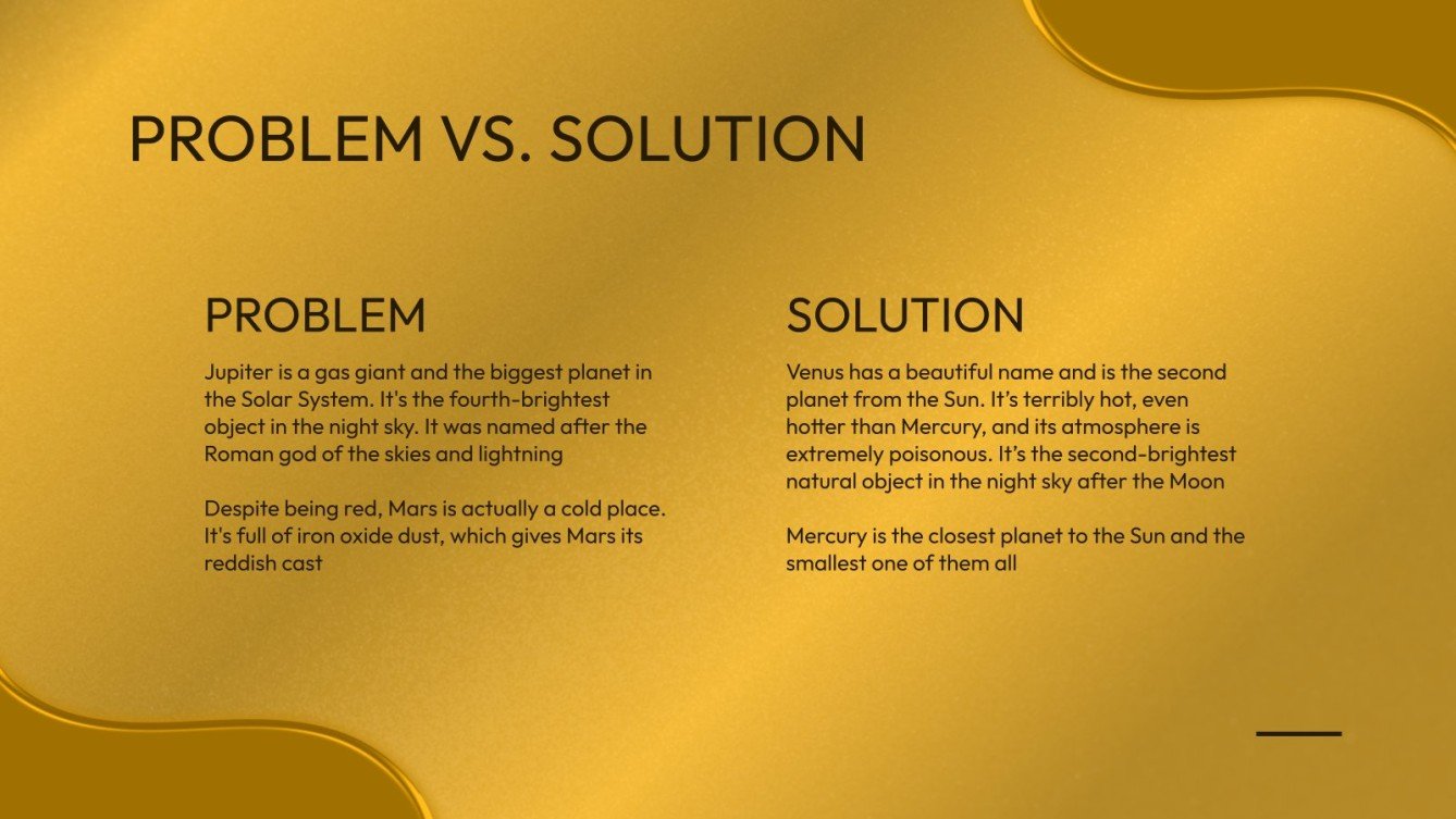 Simple Golden Chrome - Pitch Deck Basic Template