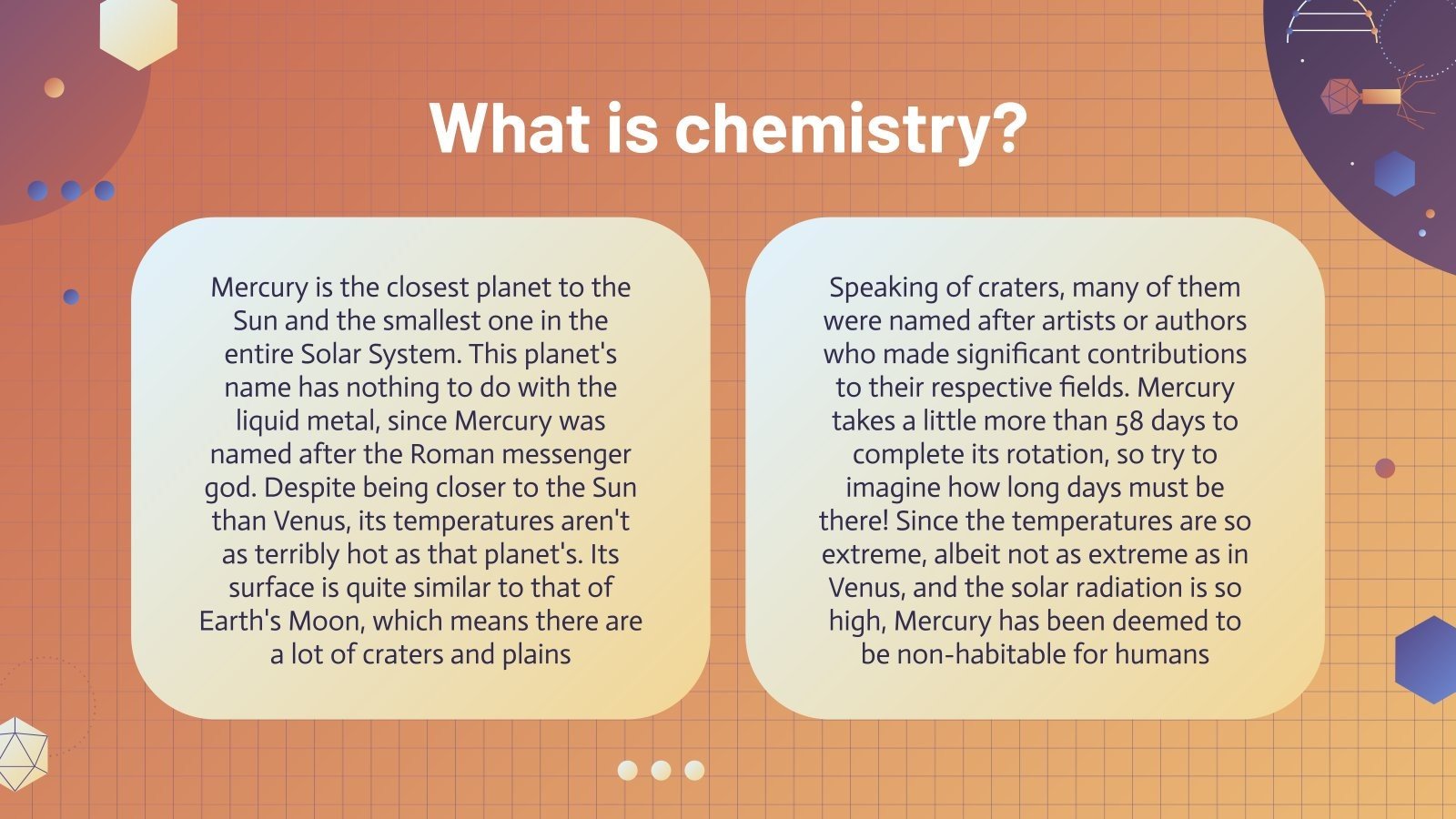Science Major Exercises for College | Google Slides & PPT