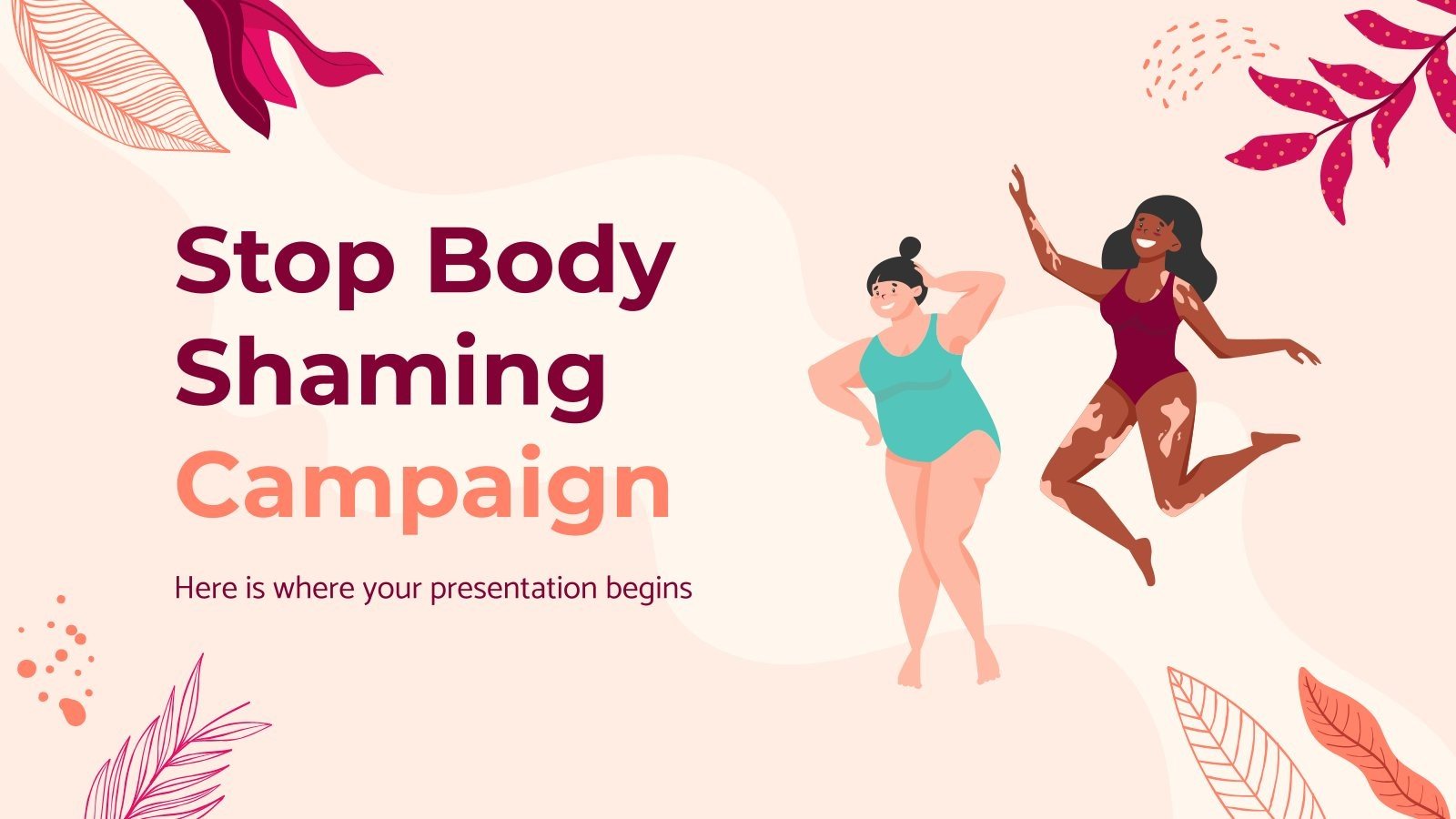 Stop Body Shaming Campaign | Google Slides and PowerPoint