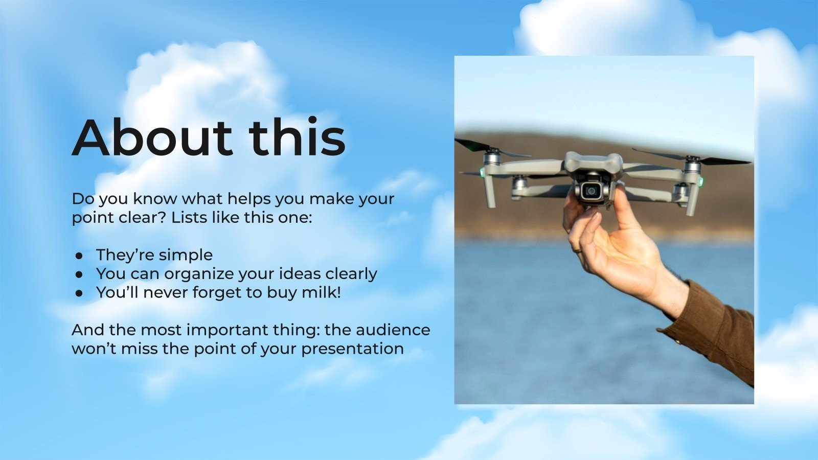 Taller de vuelo de drones | Google Slides y PowerPoint