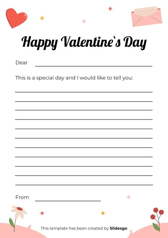 Letter Templates for Valentine's Day | Google Slides