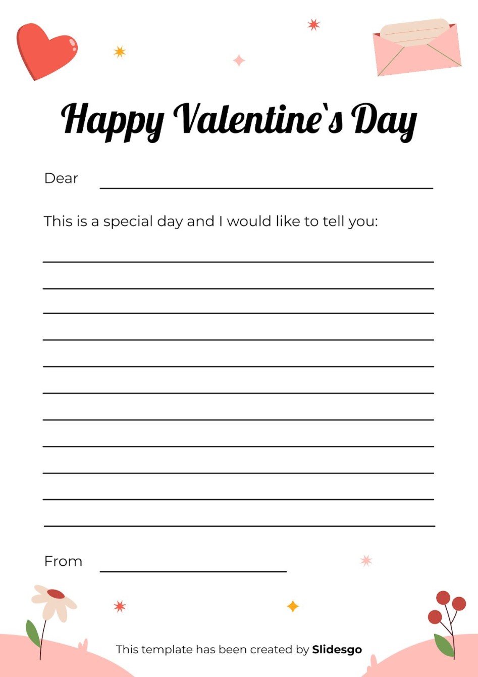 Letter Templates for Valentine's Day | Google Slides