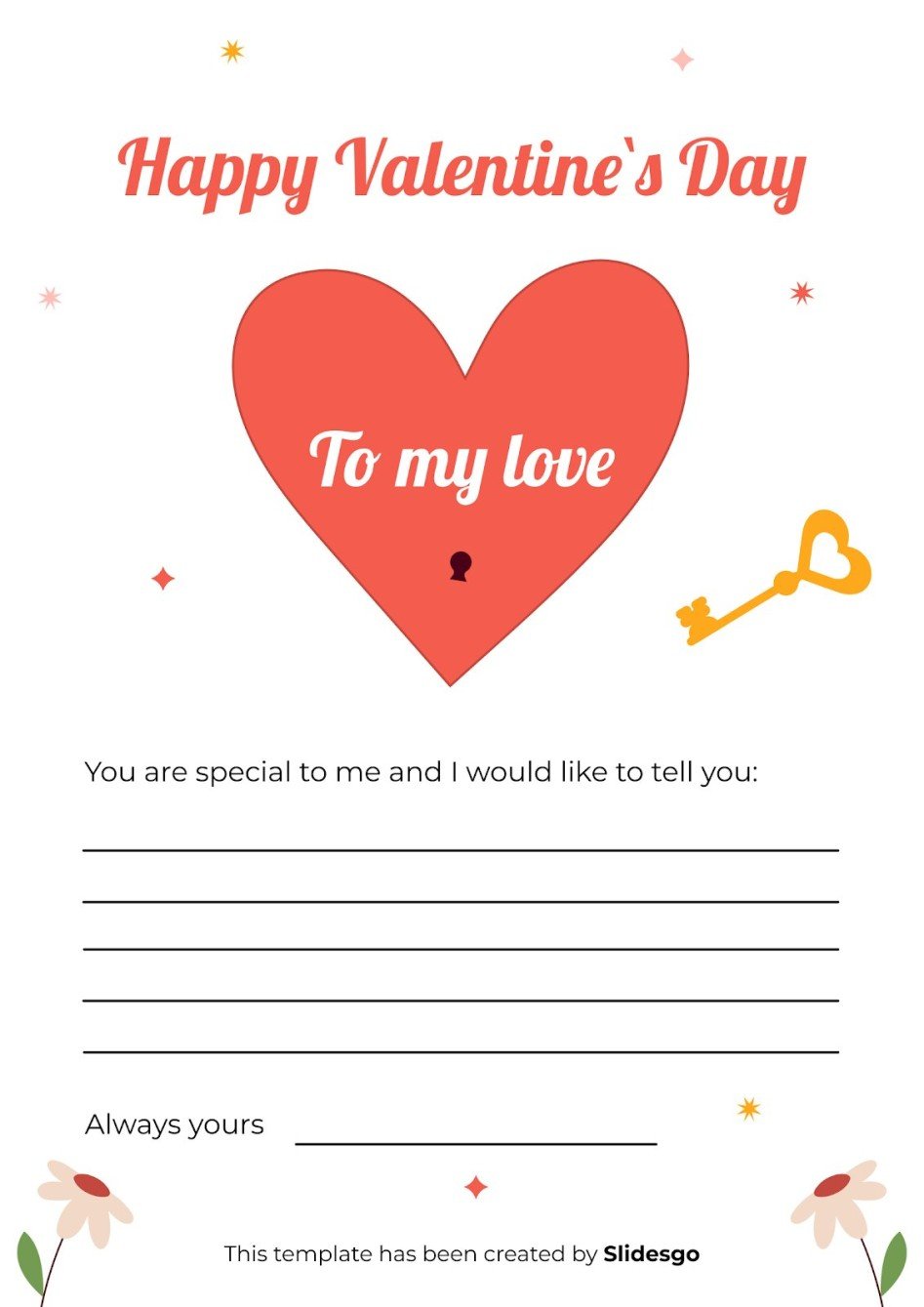 Letter Templates for Valentine's Day | Google Slides