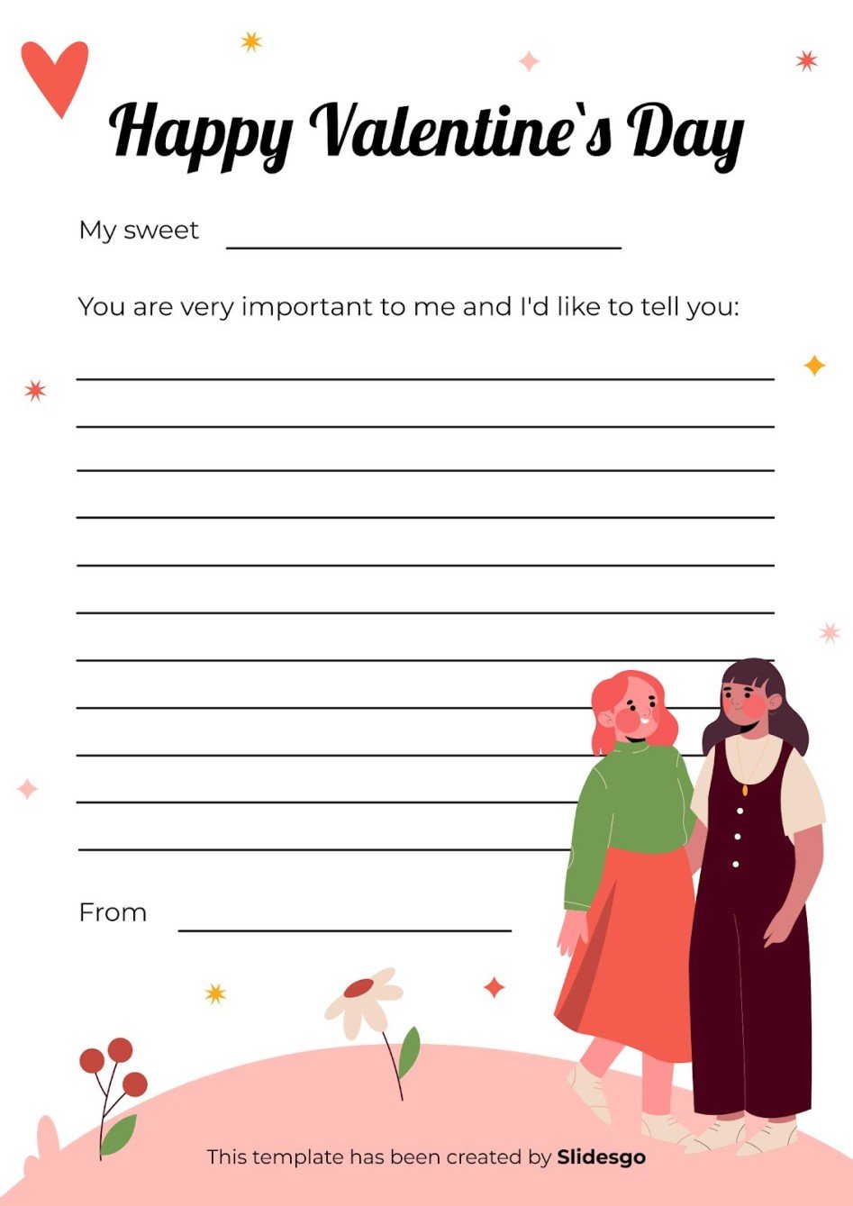 Letter Templates for Valentine's Day | Google Slides