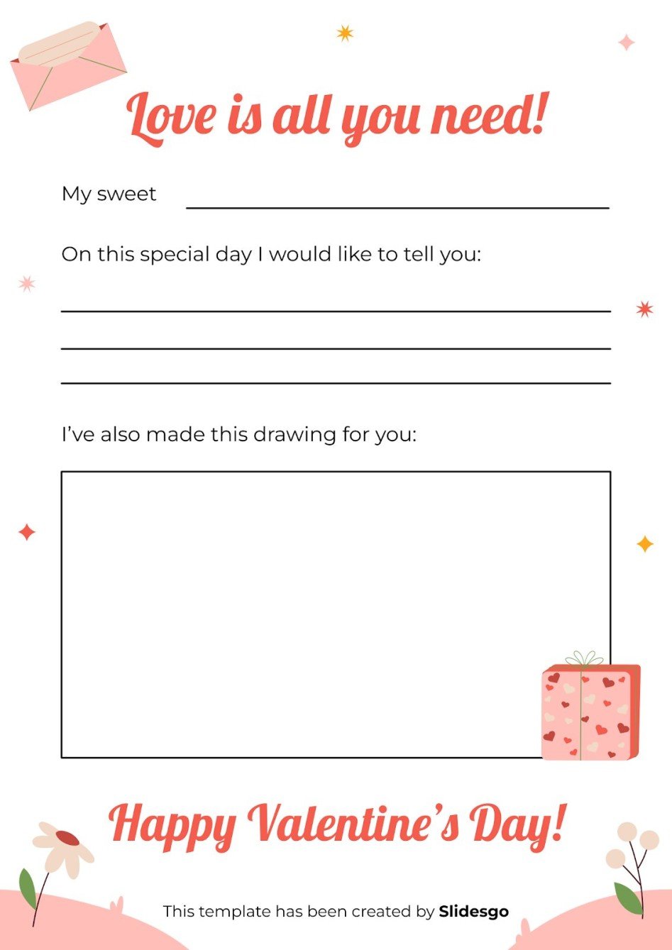Letter Templates for Valentine's Day | Google Slides