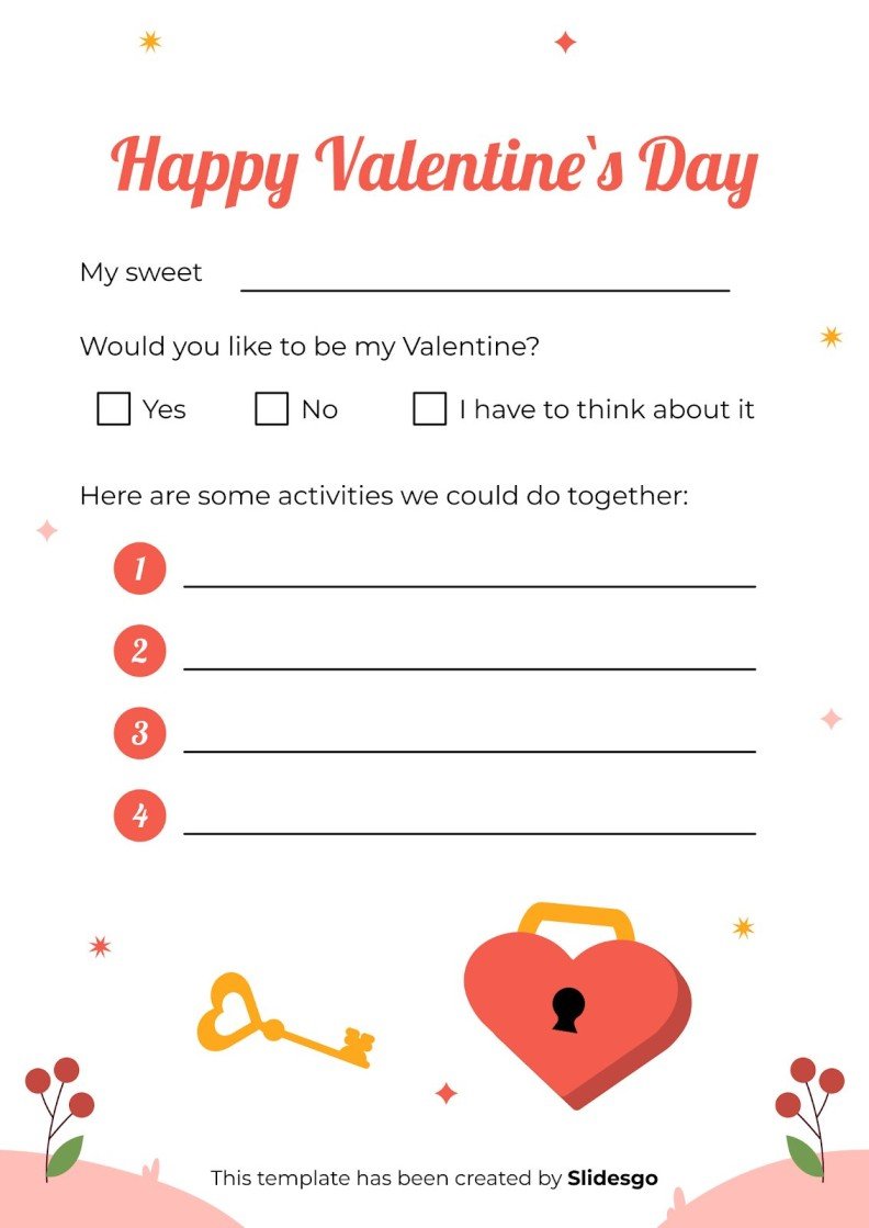 Letter Templates for Valentine's Day | Google Slides