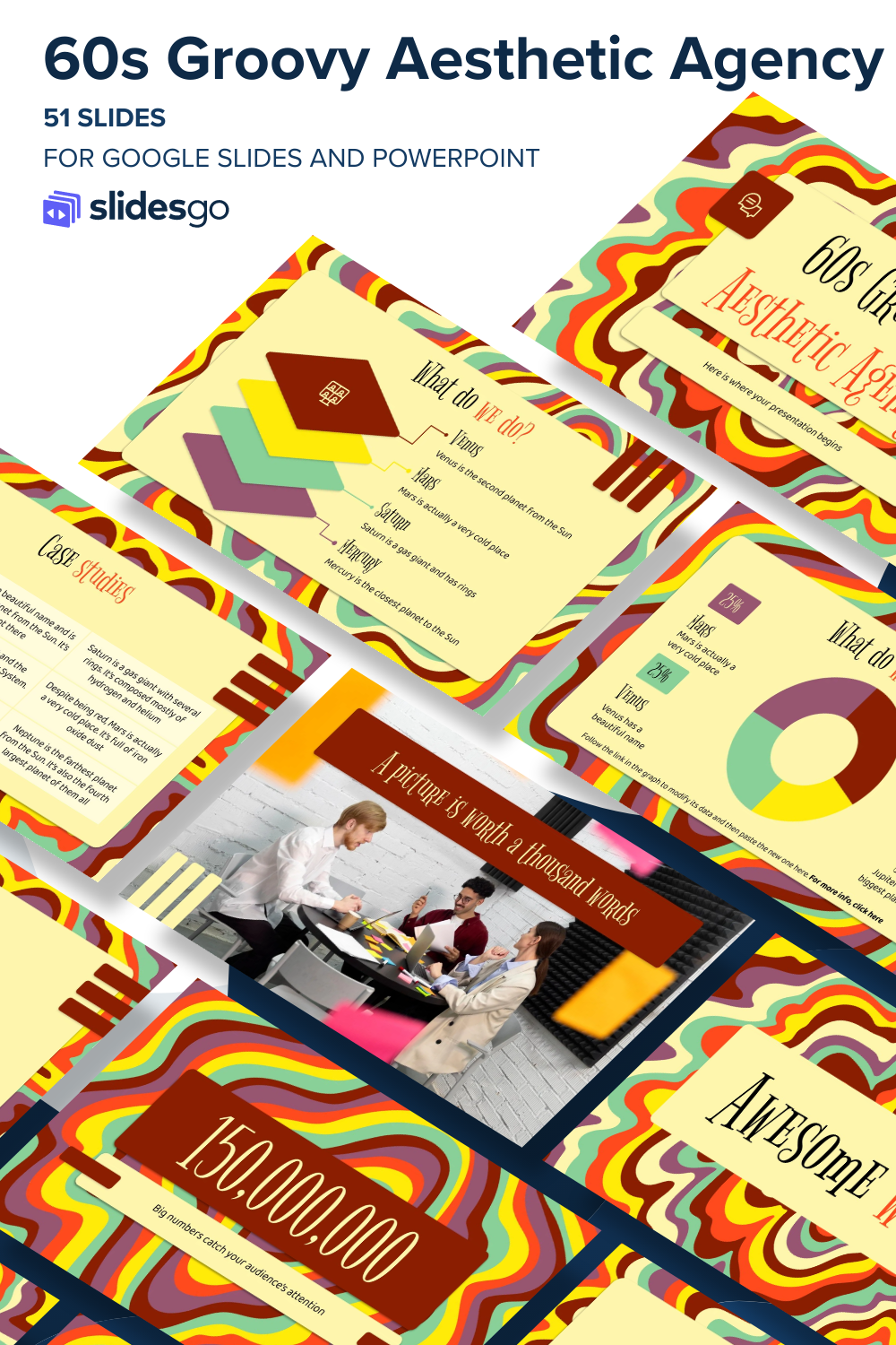 60s Groovy Aesthetic Agency | Google Slides & PowerPoint