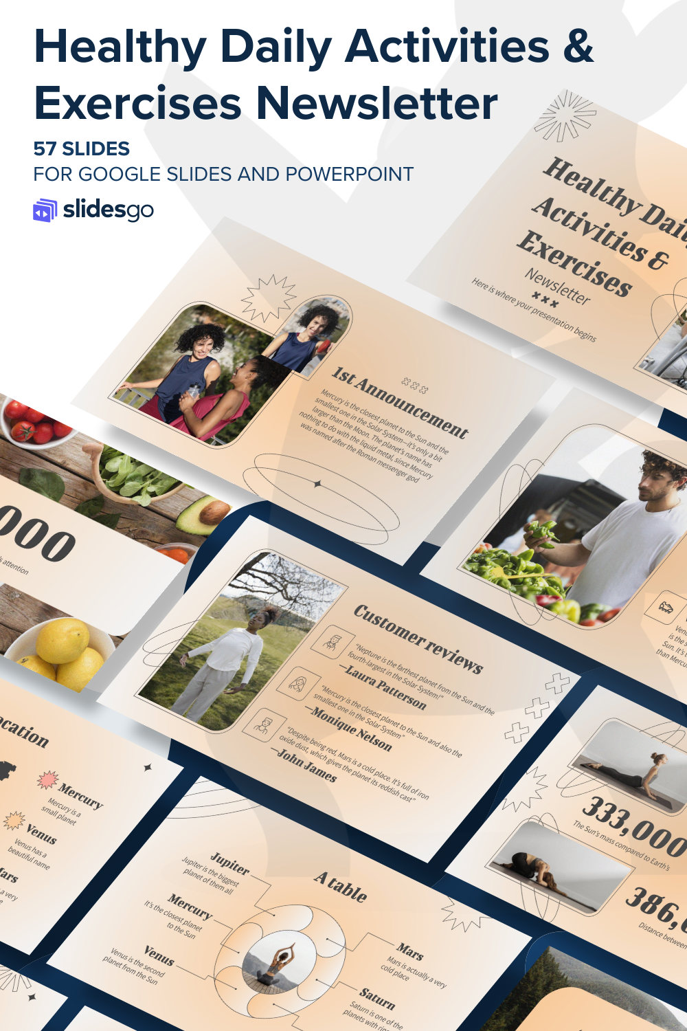 Healthy Daily Activities & Exercises Newsletter