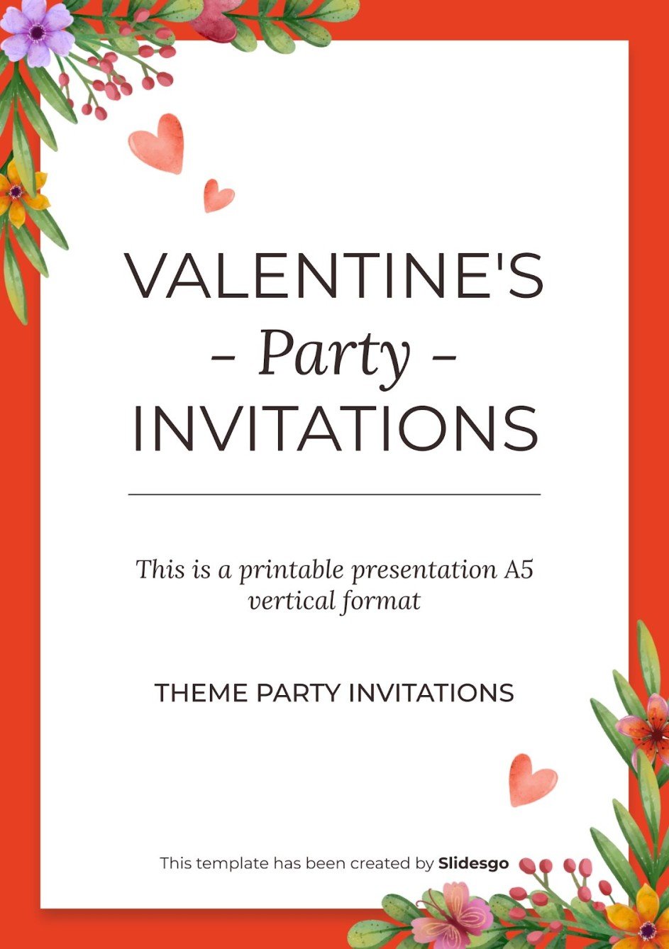 Valentine's Party Invitations | Google Slides & PPT