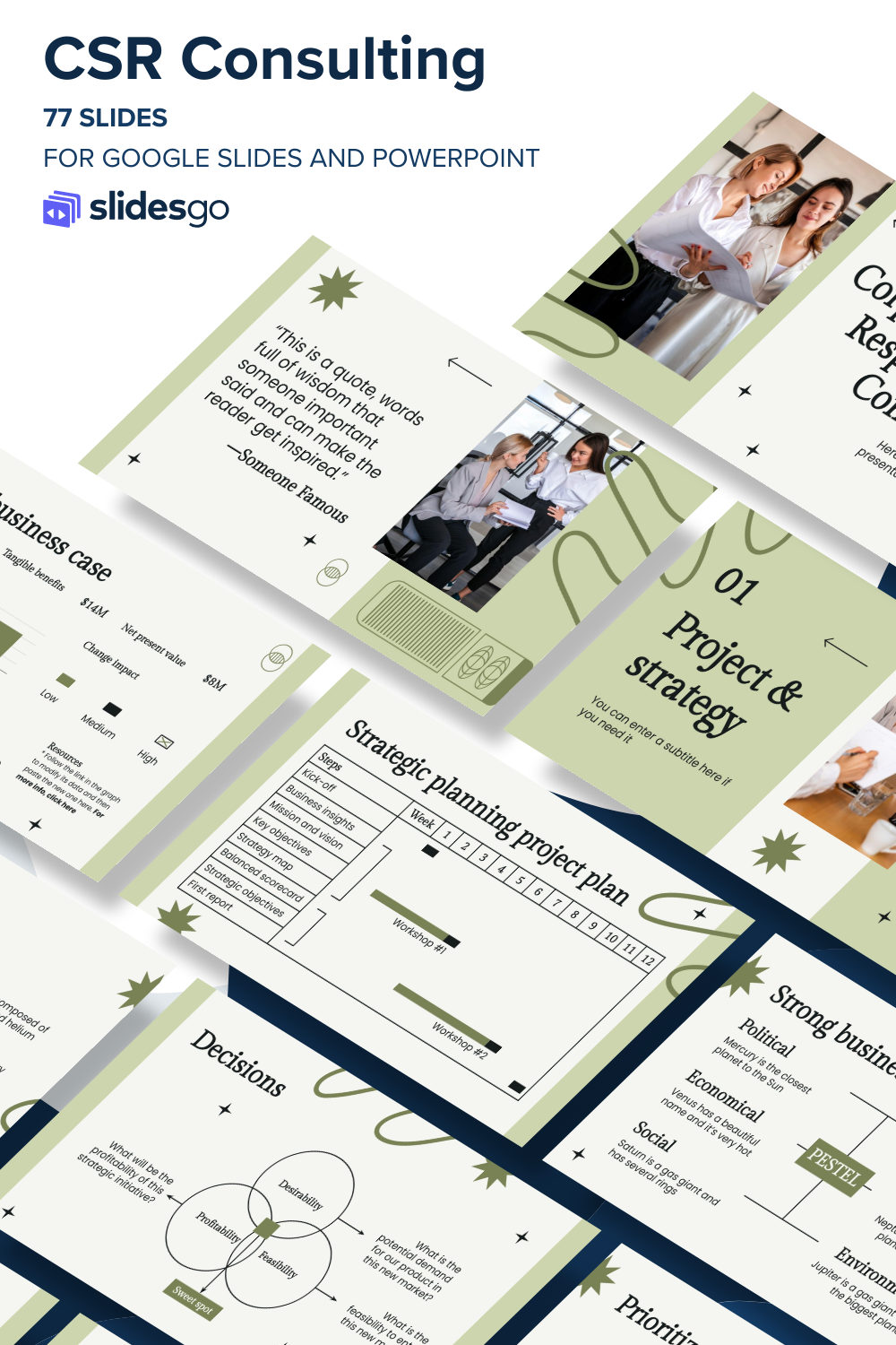 Corporate Social Responsibility Consulting | Google Slides