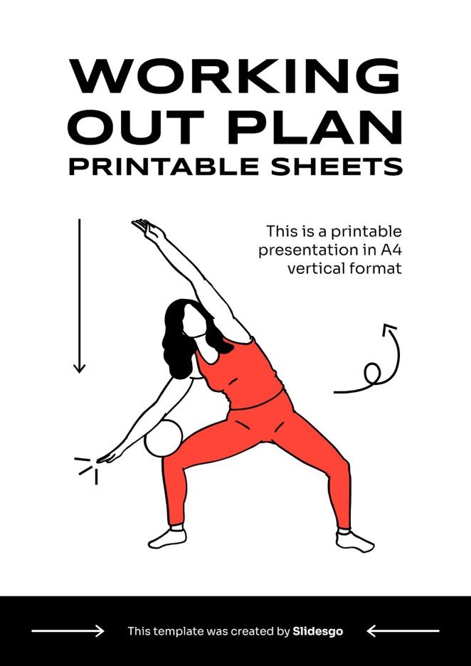 Working Out Plan Printable Sheets | Google Slides and PPT