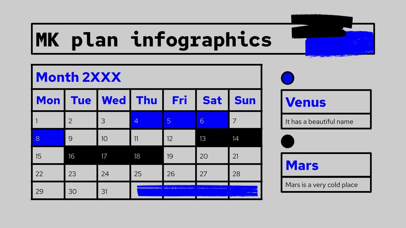 Basic Template: Simple Acid MK Plan Infographics