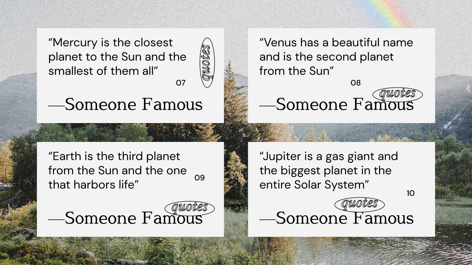 Famous Quotes Theme | Google Slides & PowerPoint template