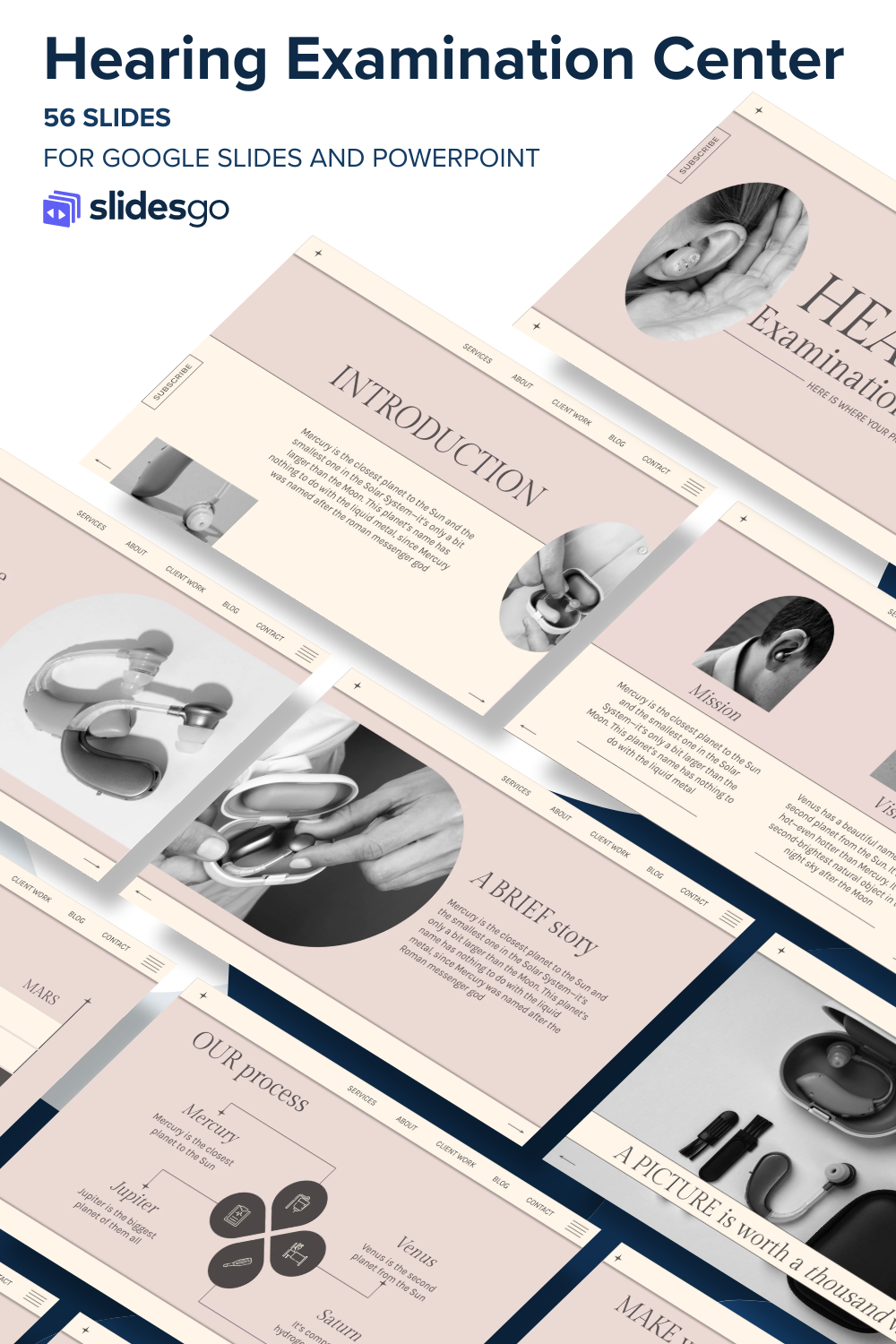 Hearing Examination Center | Google Slides & PowerPoint