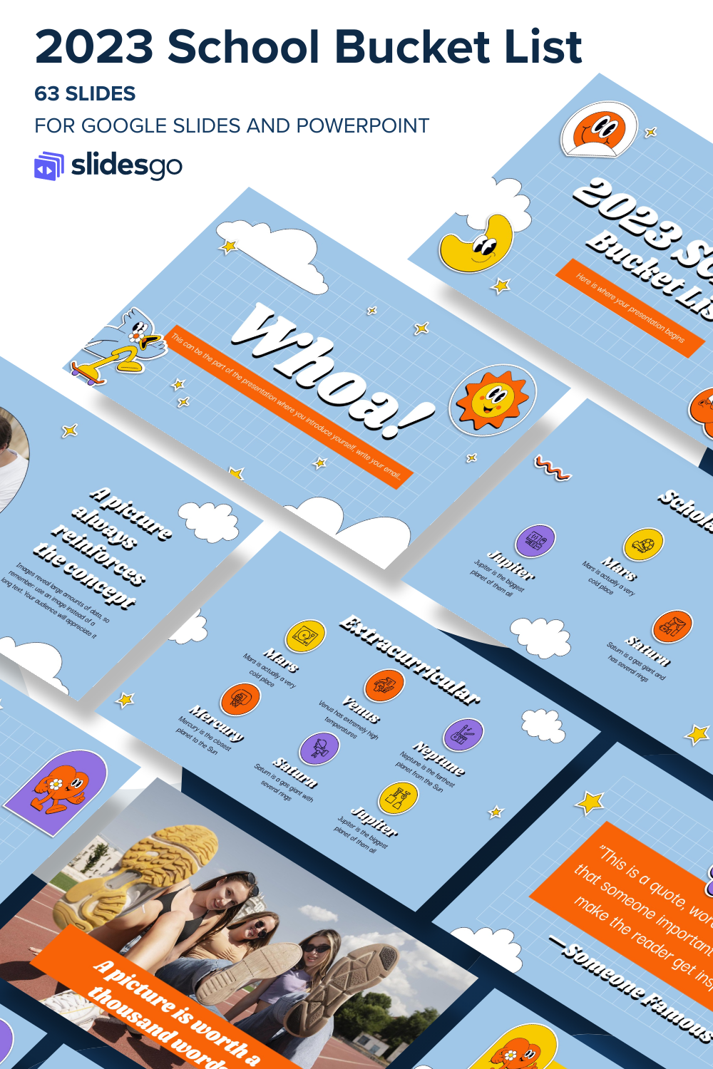 2025 School Bucket List | Google Slides and PowerPoint