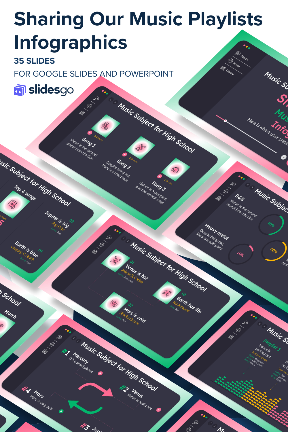 Music: Sharing Our Music Playlists Infographics