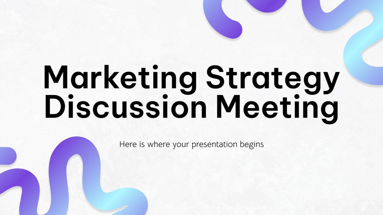Marketing Strategy Discussion Meeting | Google Slides & PPT